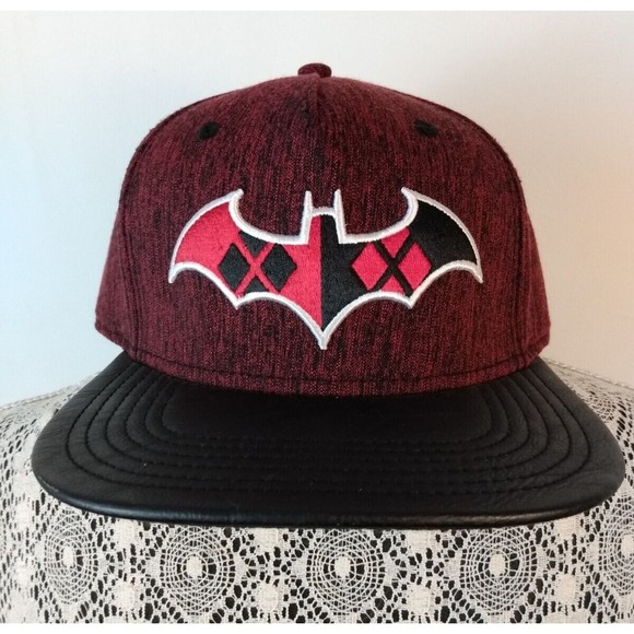 DC Comics | Accessories | Dc Comics Harley Quinnbatman Logo Blackred ...